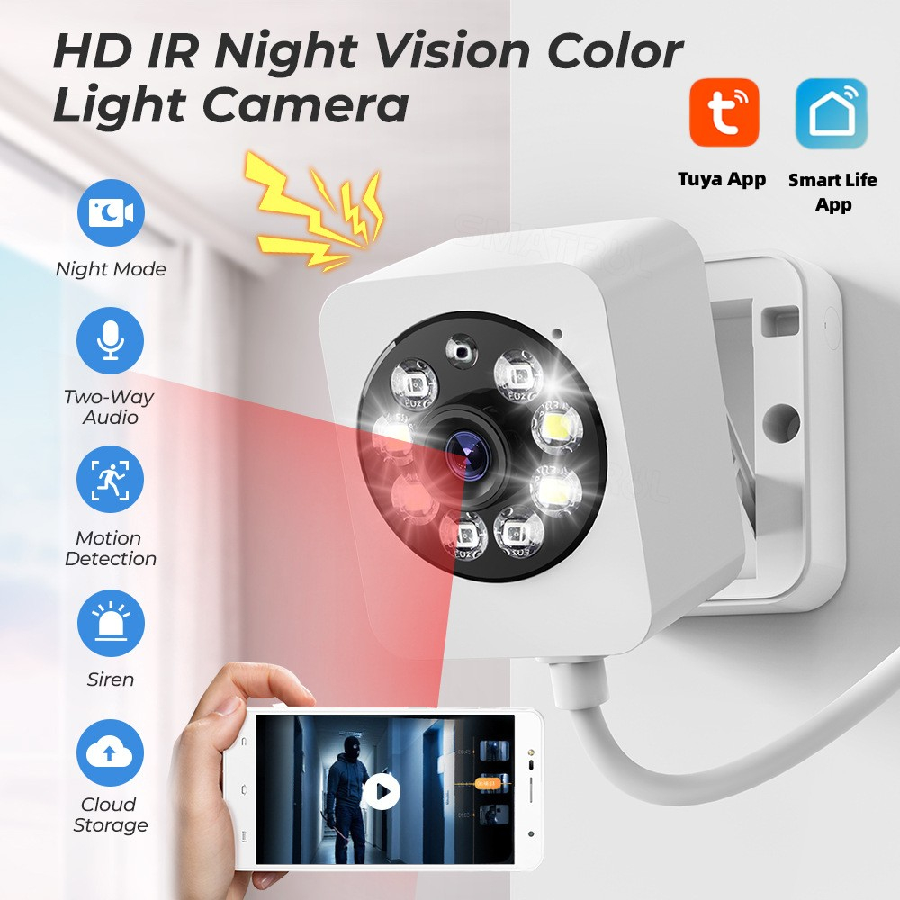 Tuya CCTV Wifi Home Security Monitor Camera 3MP 1080p Night Vision ...