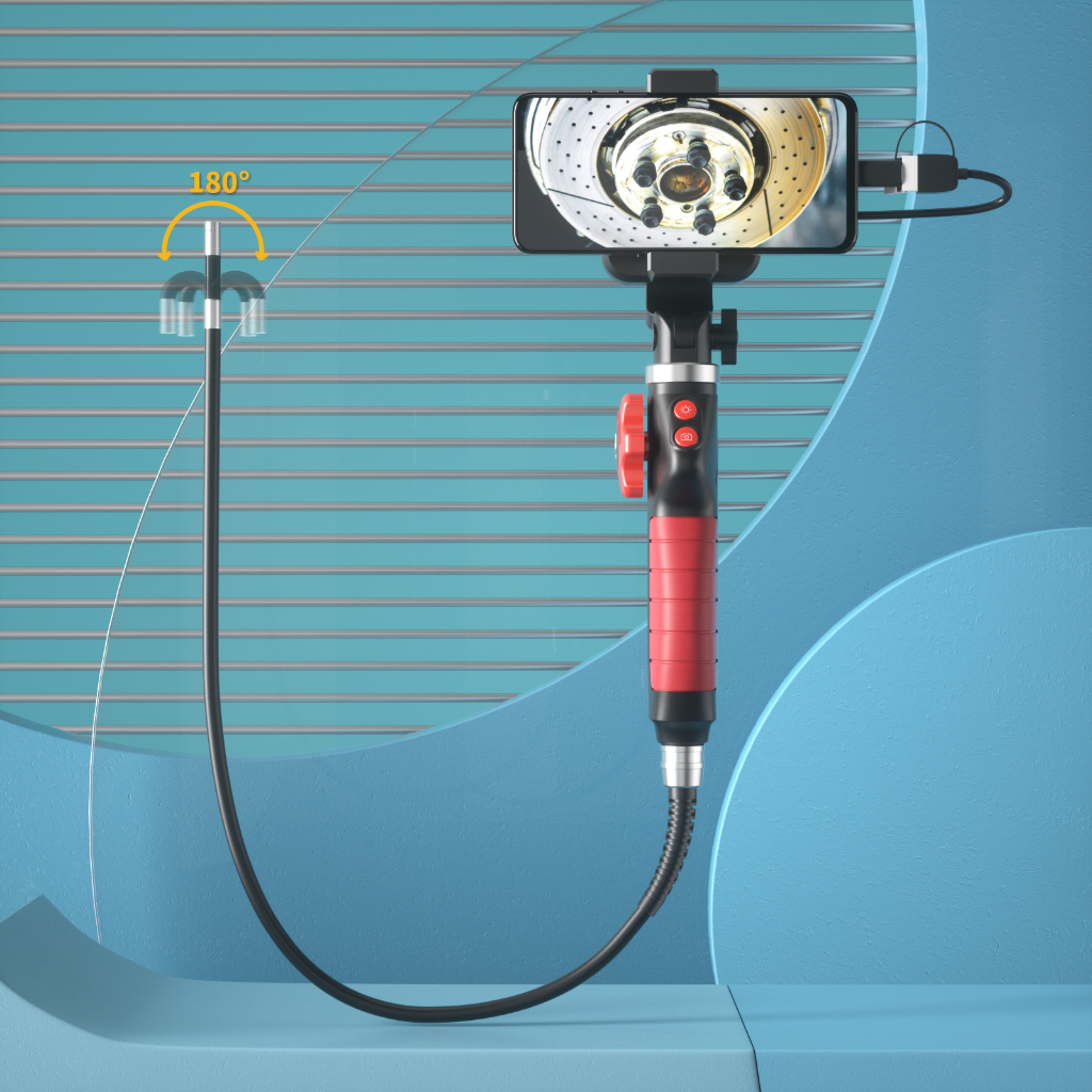 8mm 2MP 1080P 180Degree Two Way Articulate Steering Endoscope For ...