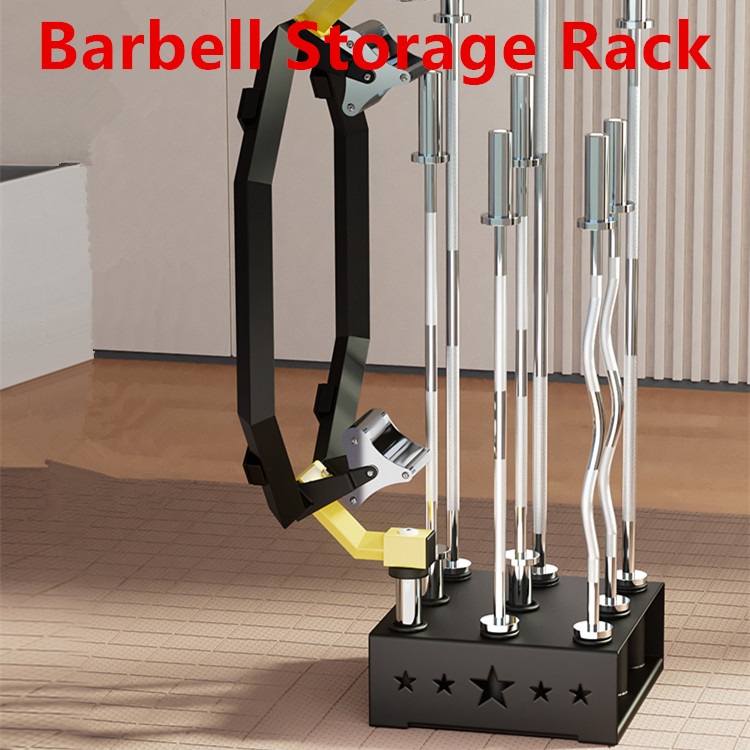 Barbell Bar Storage Rack 9 Hole Olympic Bar Storage Storage Storage ...