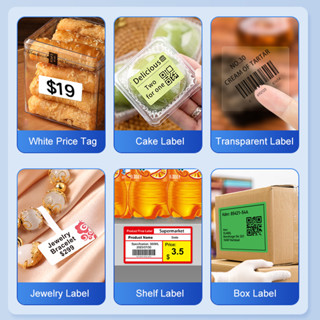 CLABEL 221B Portable Label Printer Bluetooth Thermal Printer ...