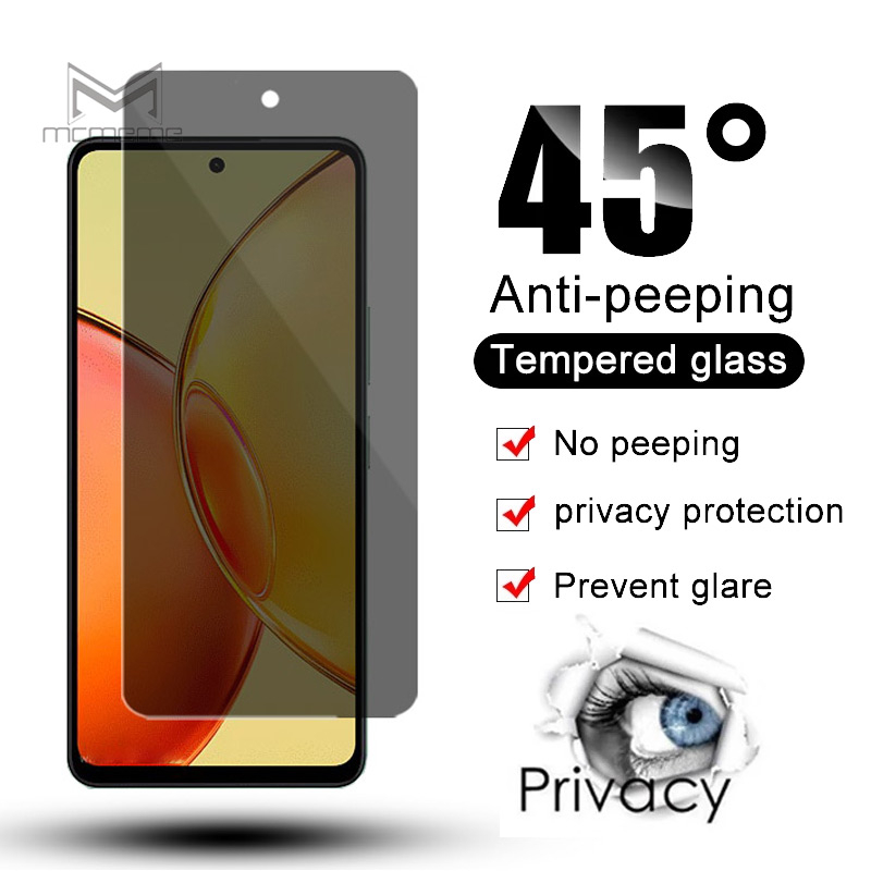 9H Privacy Tempered Glass Anti Spy Screen Protector VIVO Y27s Y27 Y17s Y28 Y36 Y16 Y02s Y02 Y02T ...