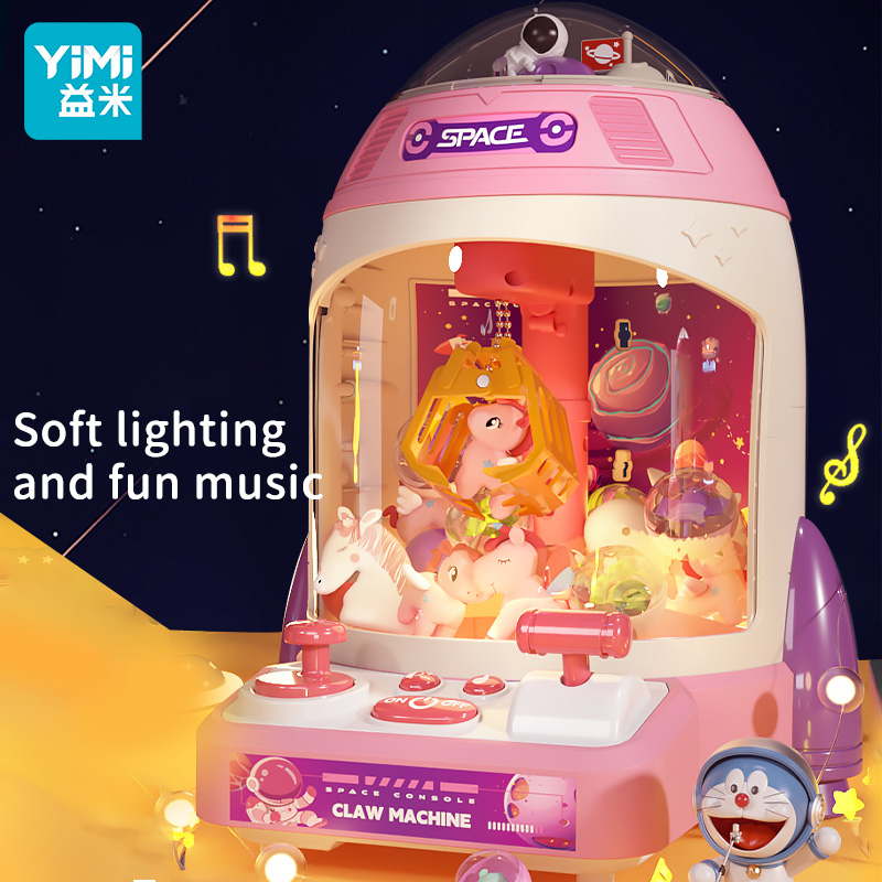 Yimi 39Pcs Claw Machine Toys Astronaut Crane Large Doll Grab Vending ...