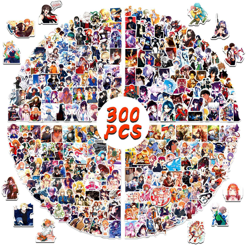 300PCS Hot Anime Mixed Stickers BLEACH Demon Slayer Tokyo Revengers ...