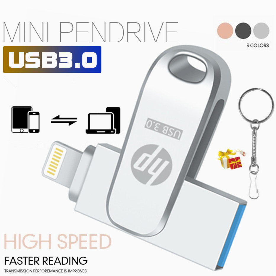 HP Usb Stick 2 in 1 Usb Flash Drive 1TB Pen drive For iPhone External ...