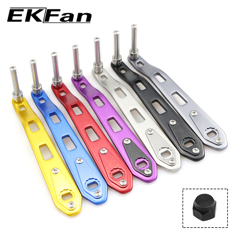 EKfan 135MM Aluminum Alloy big shaft Baitcasting Fishing Reel handle ...