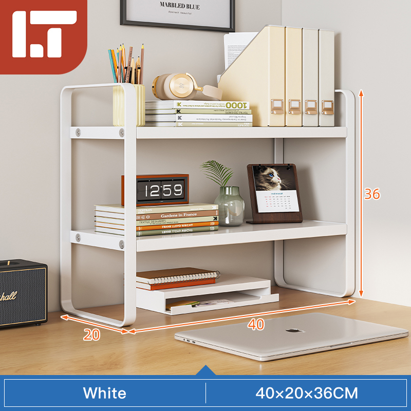 Desktop Rack Table Shelf Book Rack Desk Organizer Storage Rack Book ...
