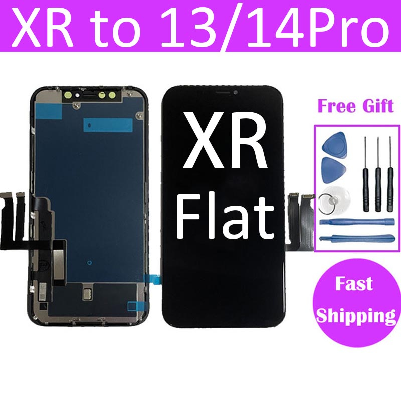 XR Flat Screen for XR to 13 Pro, XR to 14 Pro Flat Screen Digitizer ...