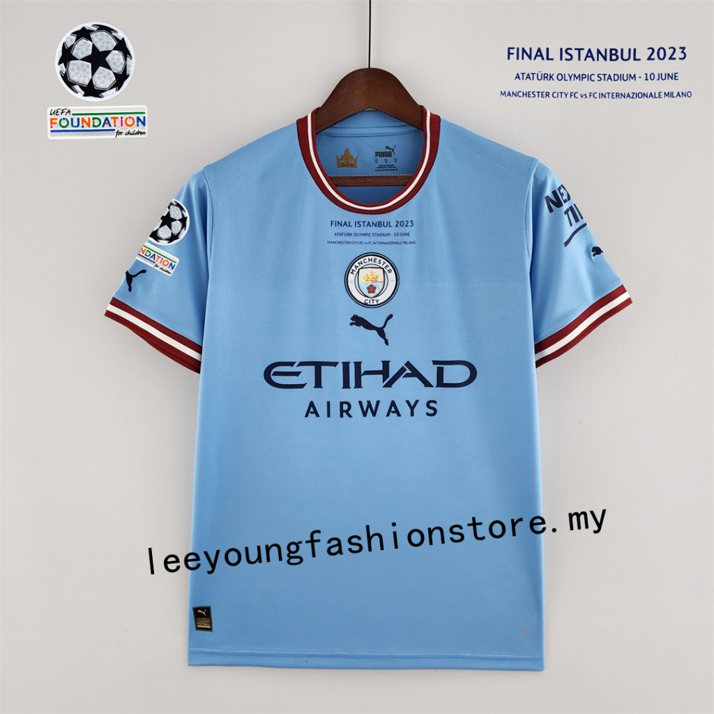 2023 MC UCL Final Champions Soccer Jersey Football HAALAND | Shopee ...
