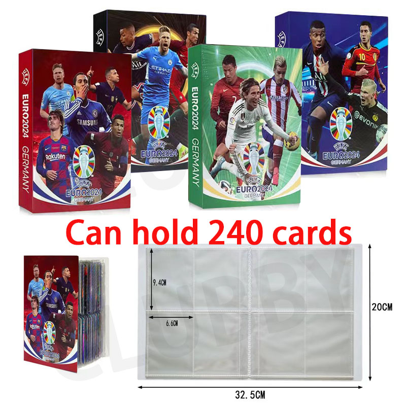 240 Football Star Card Album Soccer Player Messi C Ronaldo Collection ...