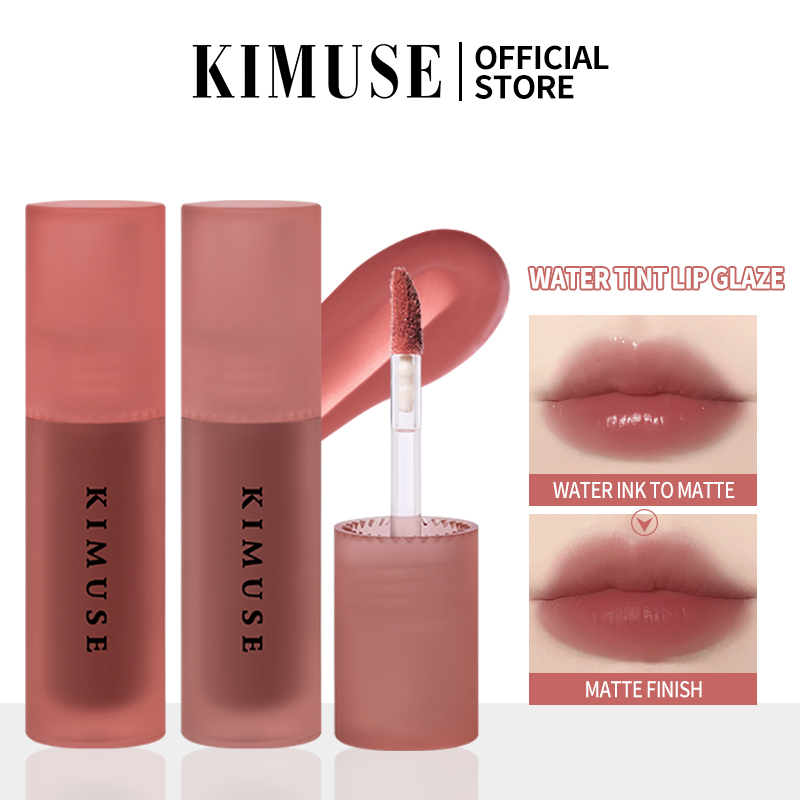 KIMUSE Water Tint Lip Glaze Waterproof Long Lasting Matte Liquid Lip ...