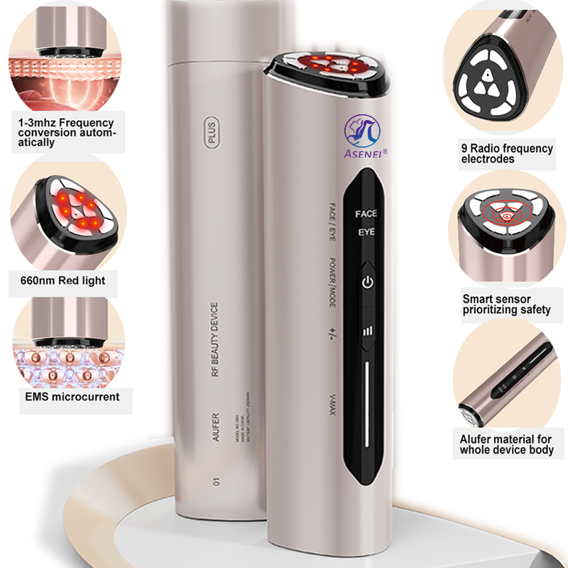 Asenei 9 pole Facial Machine Radio Frequency RF Skin Tightening Machine ...