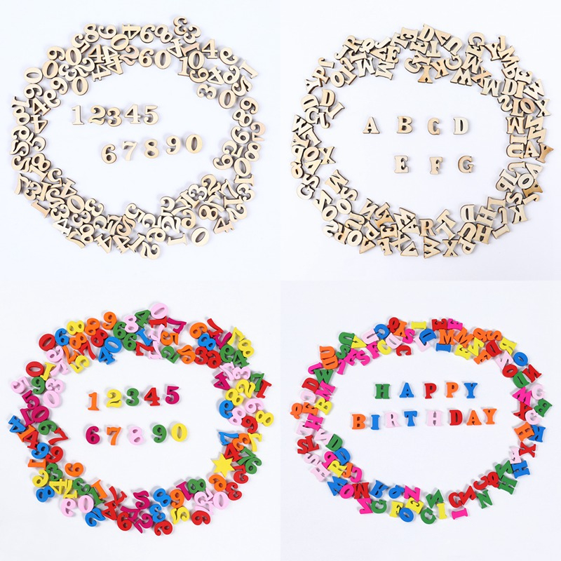 Mini Wooden Alphabet Letters Numbers Wooden Craft Wooden Alphabet Sign ...