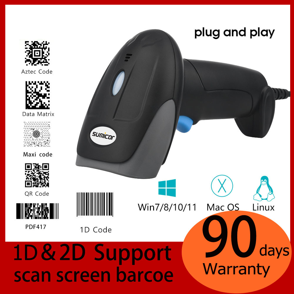 2D 1D QR Barcode Scanner Wireless Bluetooth Barcode Reader Hanheld ...