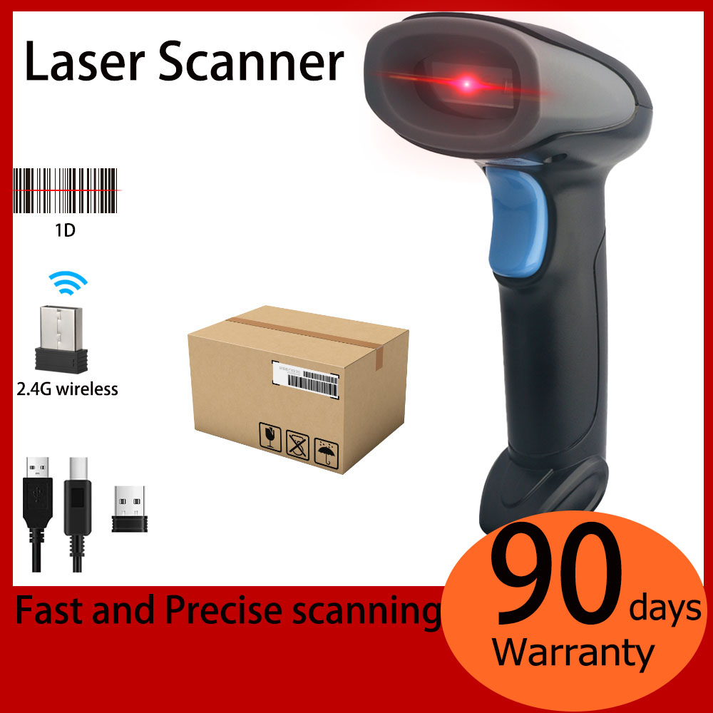 2D 1D QR Barcode Scanner Wireless Bluetooth Barcode Reader Hanheld ...