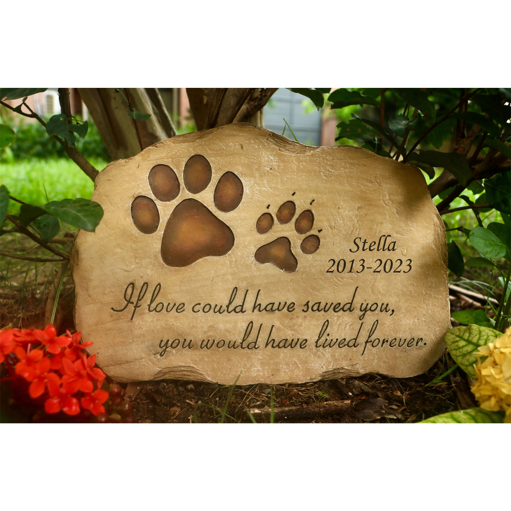 personalize/customize Pet Memorial Stone ,Waterproof Cat Dog Grave ...