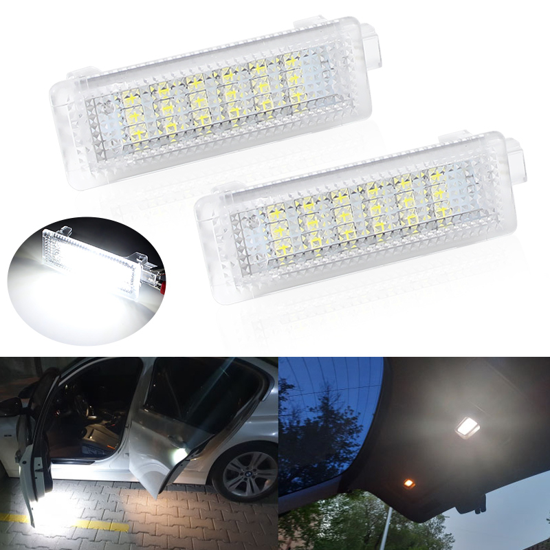 2PCS White Car LED Door Light Welcome Courtesy Lamp Footwell Light For ...