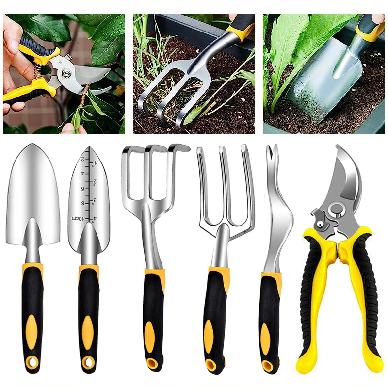 Garden Tool Hand Trowel,Rake,Cultivator,Weeder Tools With Ergonomic ...
