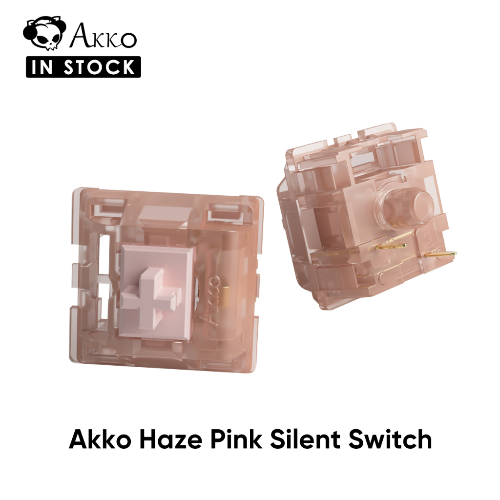 [2 Pack-90 pcs] Akko Haze Pink Switches for MX Mechanical Keyboard ...
