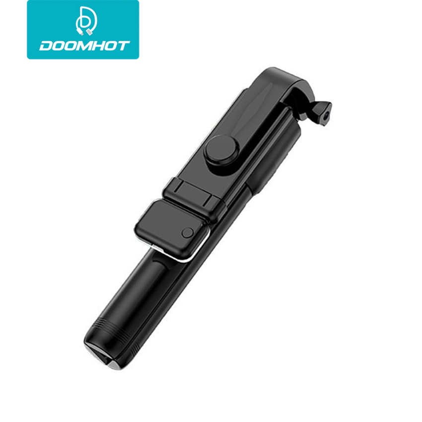 Doomhot Bluetooth Selfie Stick With Fill Light Mobile Phone Tripods