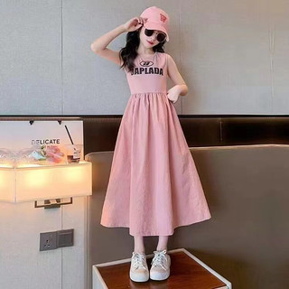 [Limited time promotion]Baby Girls Vest Dress Summer letter Round Neck ...