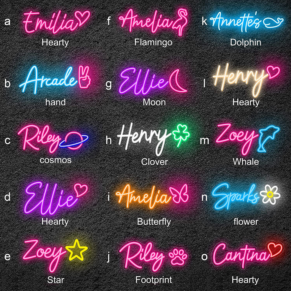 Custom Name Neon Sign Baby Name Custom Child Gifts Kid's gift Room Neon ...