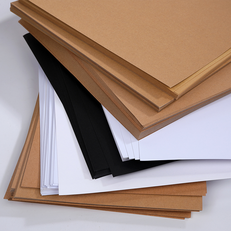 200g/300g High quality A3 black white Kraft paper DIY Handmade card ...