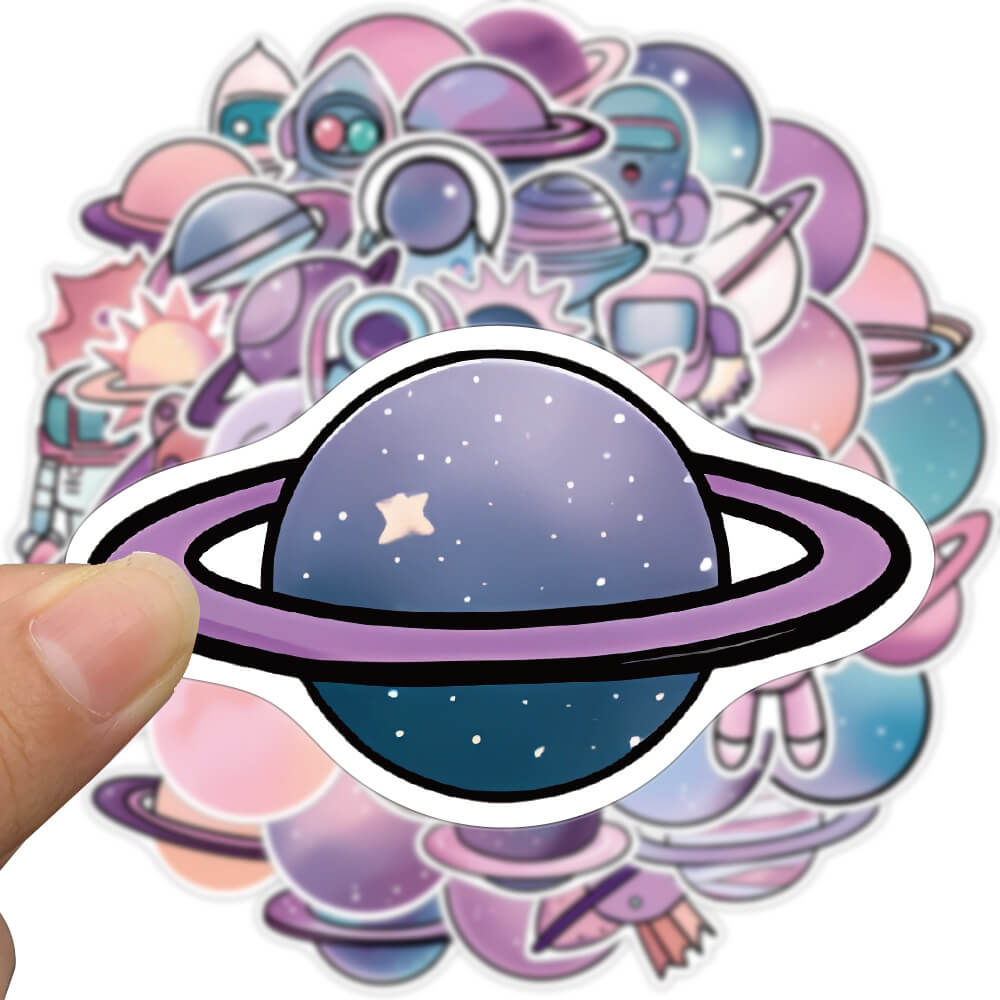 [Large stickers]50PCS Planet Moon Space Galaxy Astronomy Planner ...