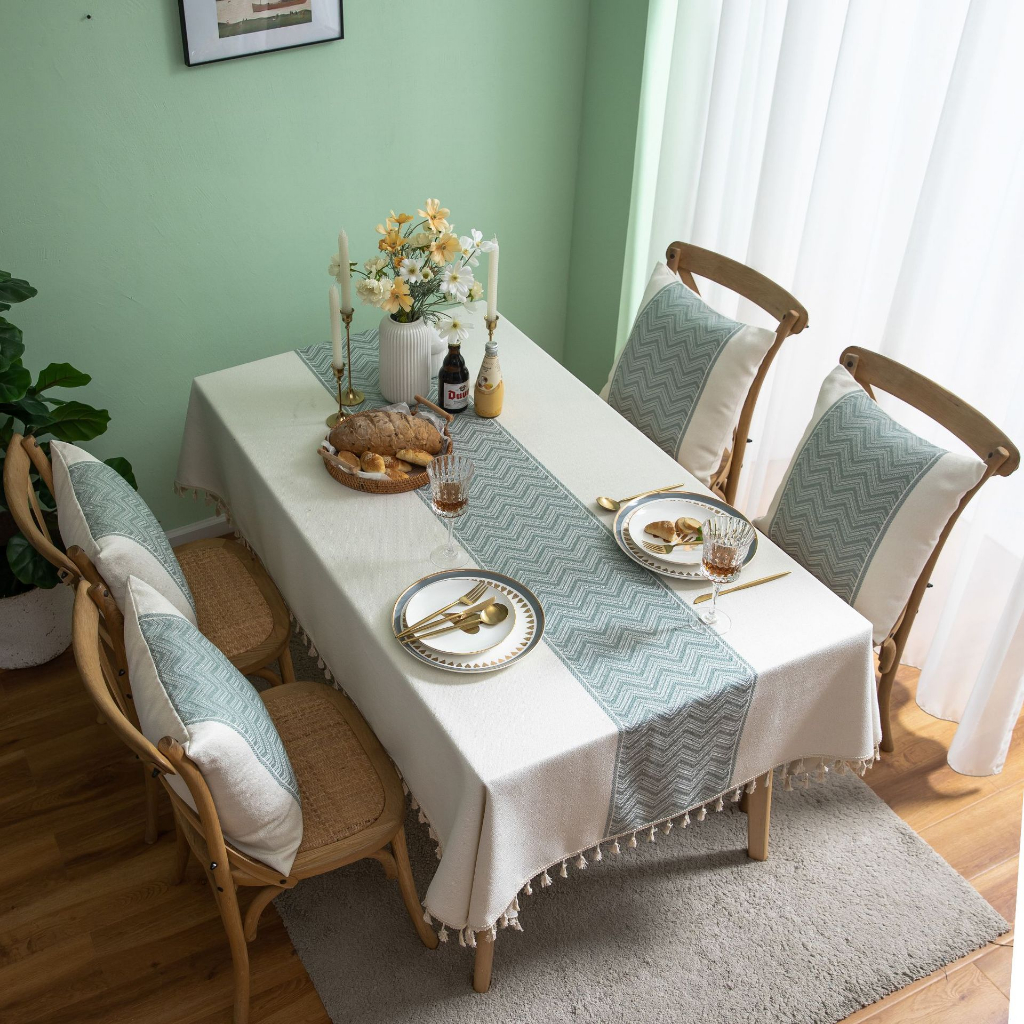 Creative Nordic Style Table Clothes for Kitchen Long Table Cover Square ...