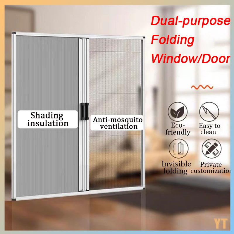Customized folding sliding invisible windows anti-mosquito screens ...