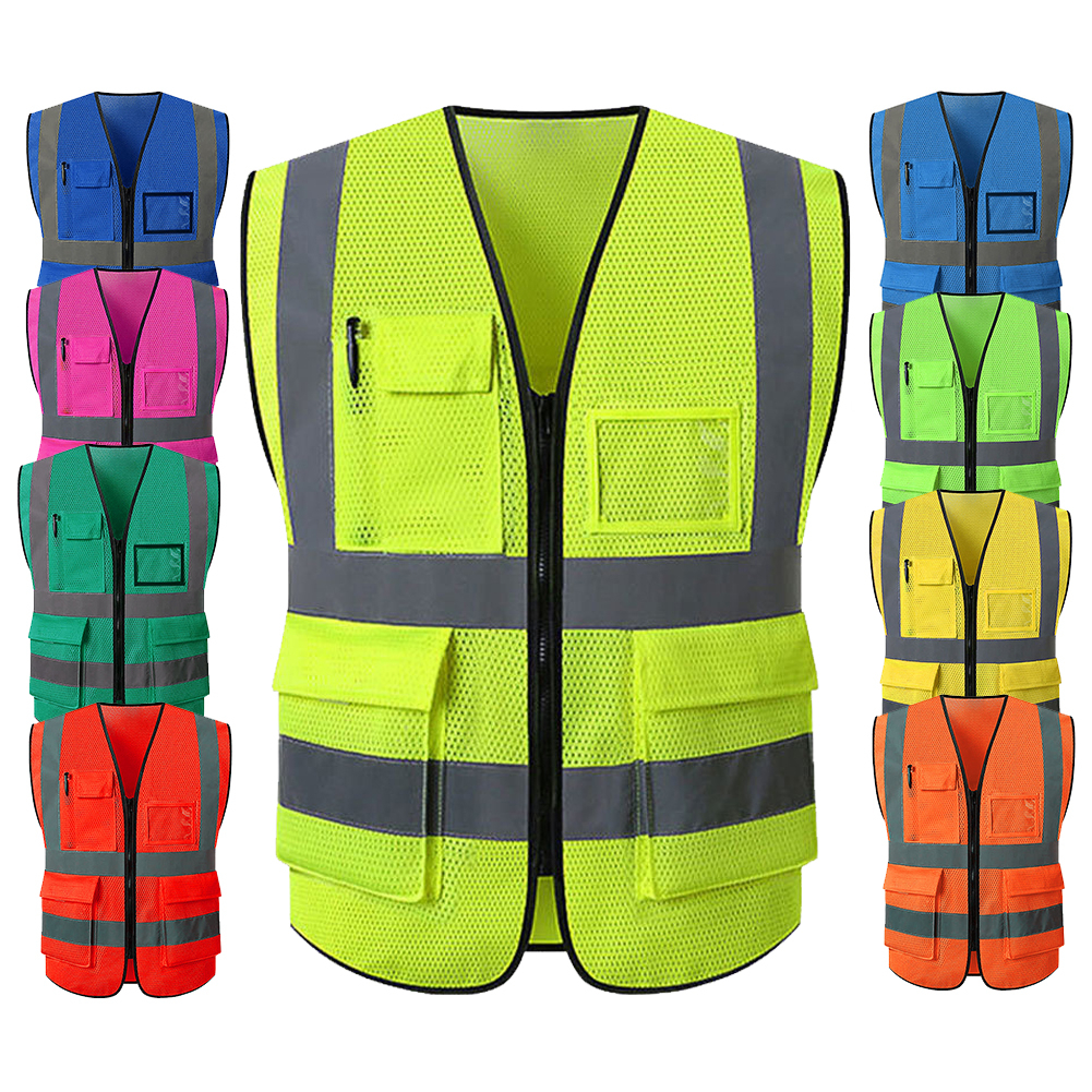 Hi Vis VIZ Excutive Vest High Visibility Reflective Mesh Vest Multi ...