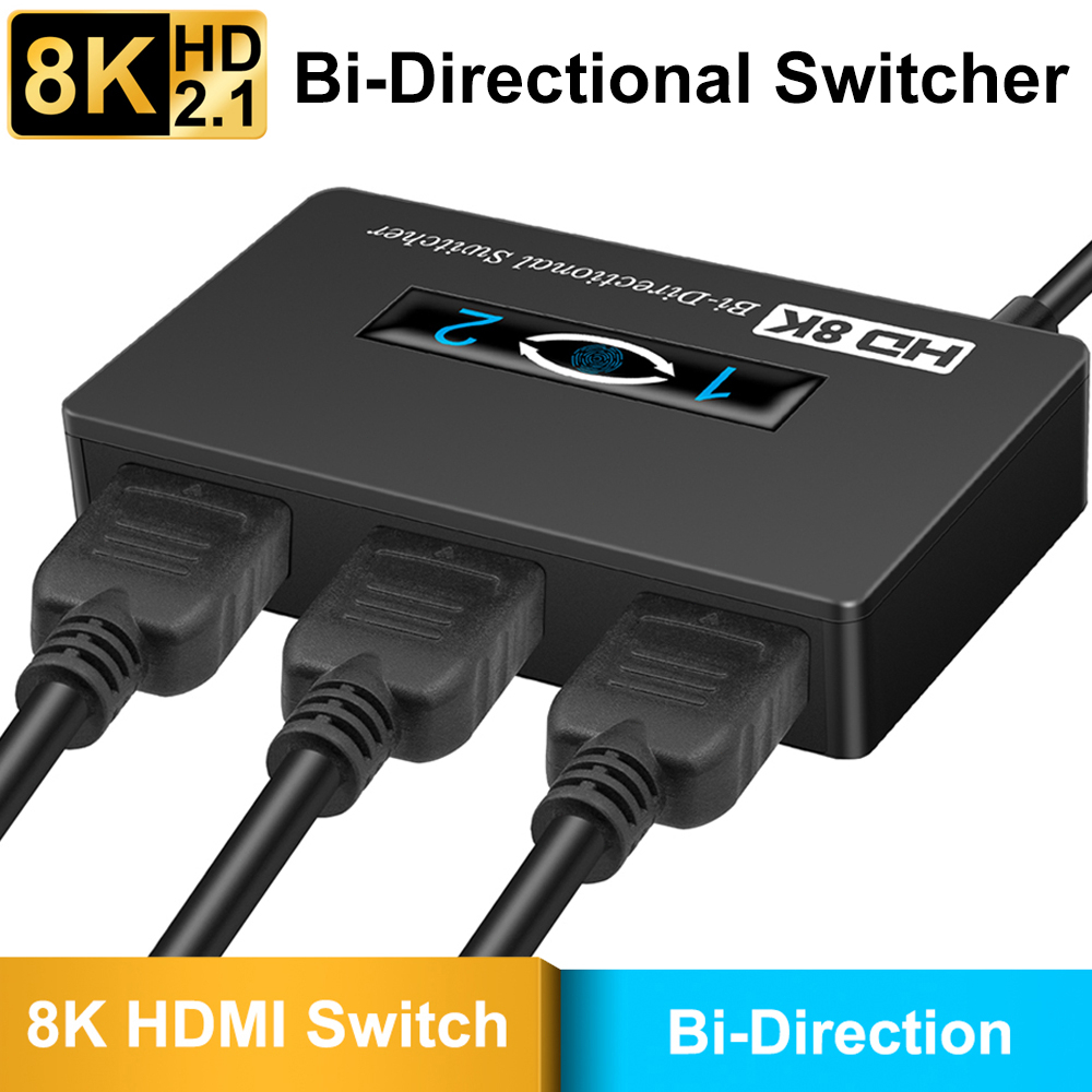 Bi-Directional HDMI 2.1 Switch Splitter 2 in 1 Out 4K@144Hz 8K@60Hz ...