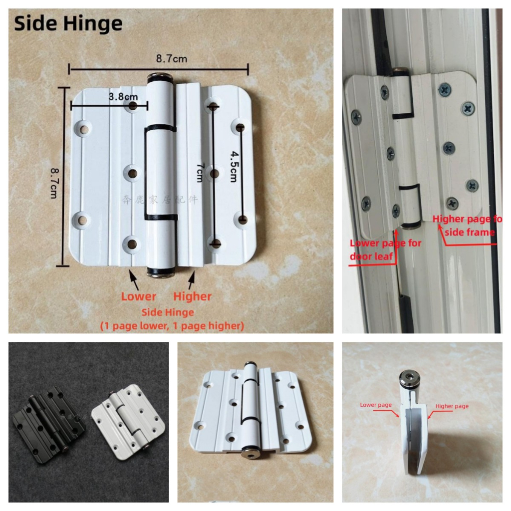 Aluminum Alloy Folding Door Side Hinge Balcony Sliding Door Wooden Door ...