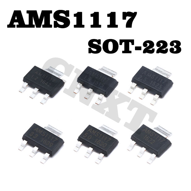 50pcs/lot AMS1117 AMS1117-3.3V AMS1117-ADJ AMS1117-1.8V AMS1117-1.2V ...
