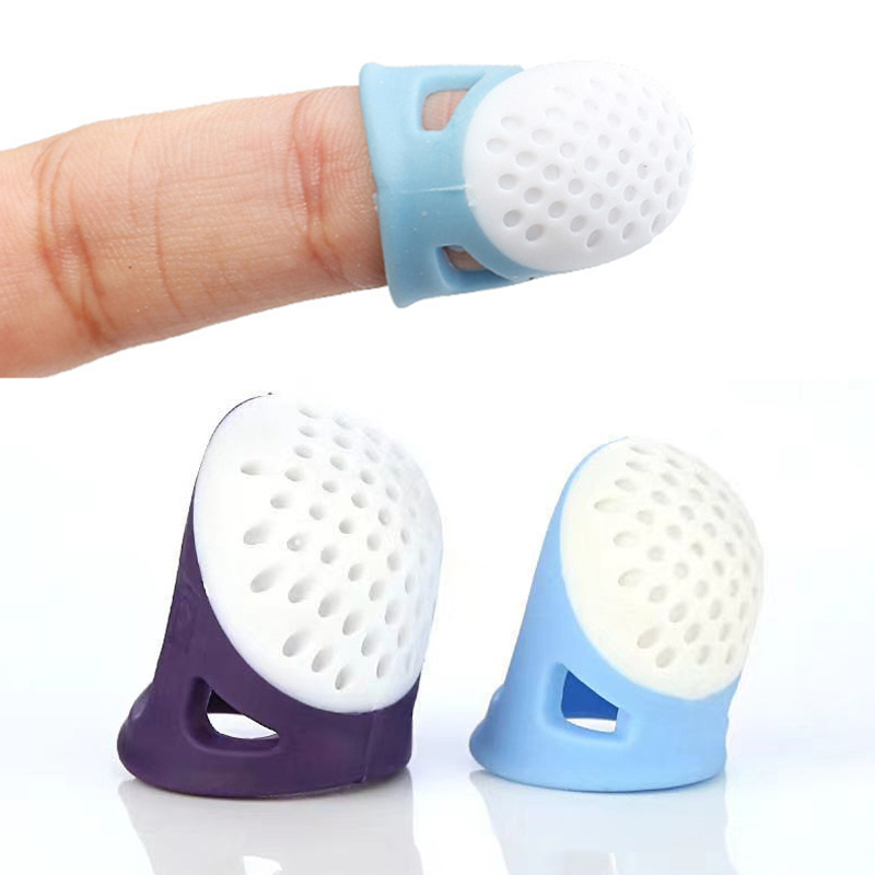 1pc/2pcs Rubber Thimble Protector Finger Tip Silicone Finger Thimble ...