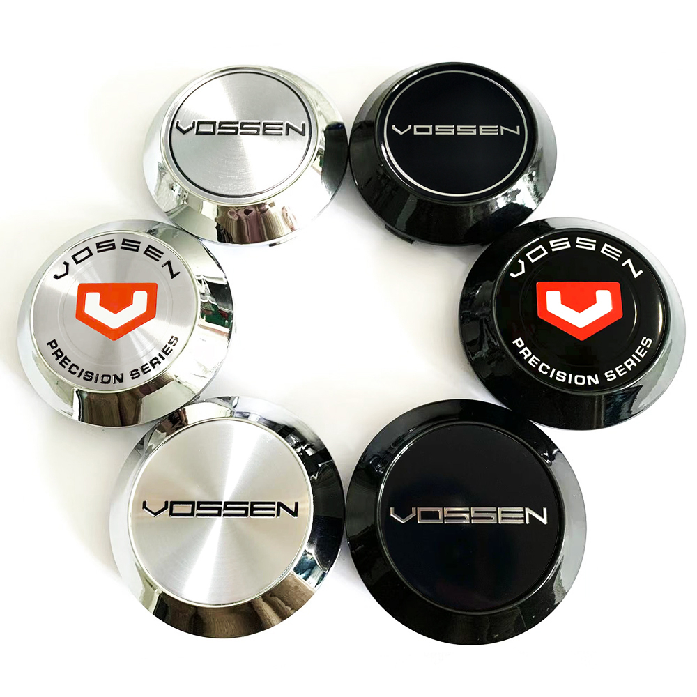 4pc 70MM VOSSEN Car Wheel Centre Sport Center Cap Rim Hub Cap Red logo ...