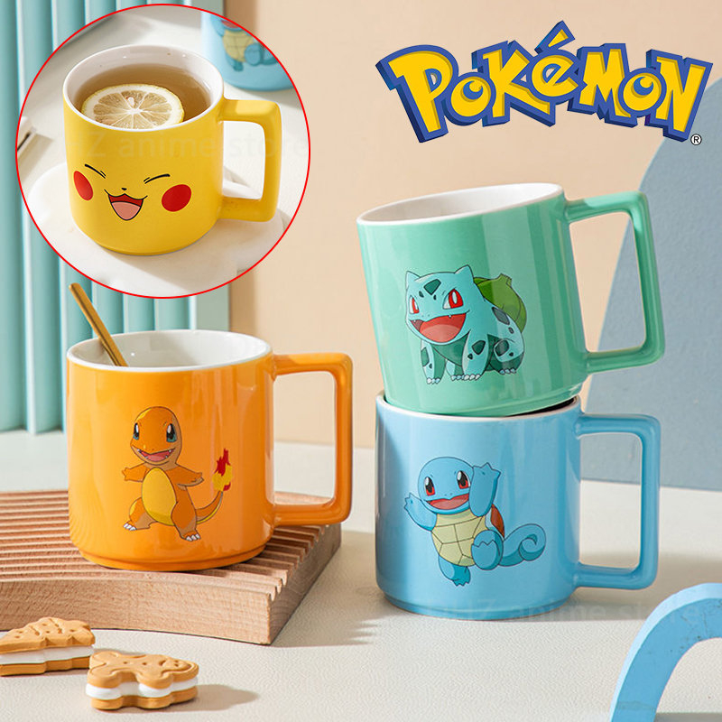 Pokemon Pikachu Ceramic Mug Cute Animation Squirtle Children's ...