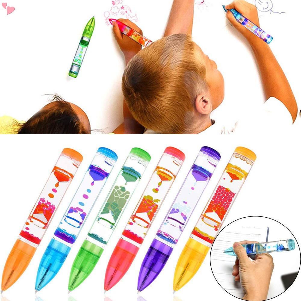 Liquid Motion Bubbler Fidget Pen For Kids And Adults Stress Relief ...