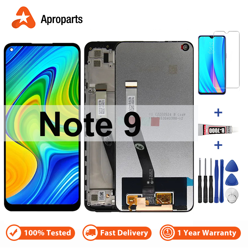 LCD For Xiaomi Redmi Note 9 Note9 4G M2003J15SC M2010J19SC Display Touch Screen Assembly With ...