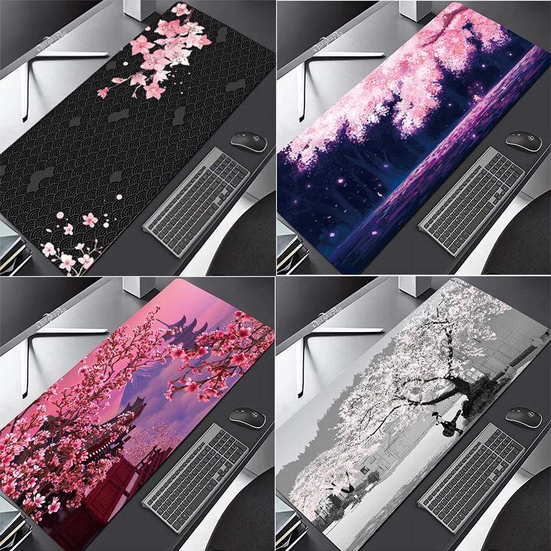 Death and Life Landscape Art Flower Mouse Pad 800x300mm Cherry Blossoms ...
