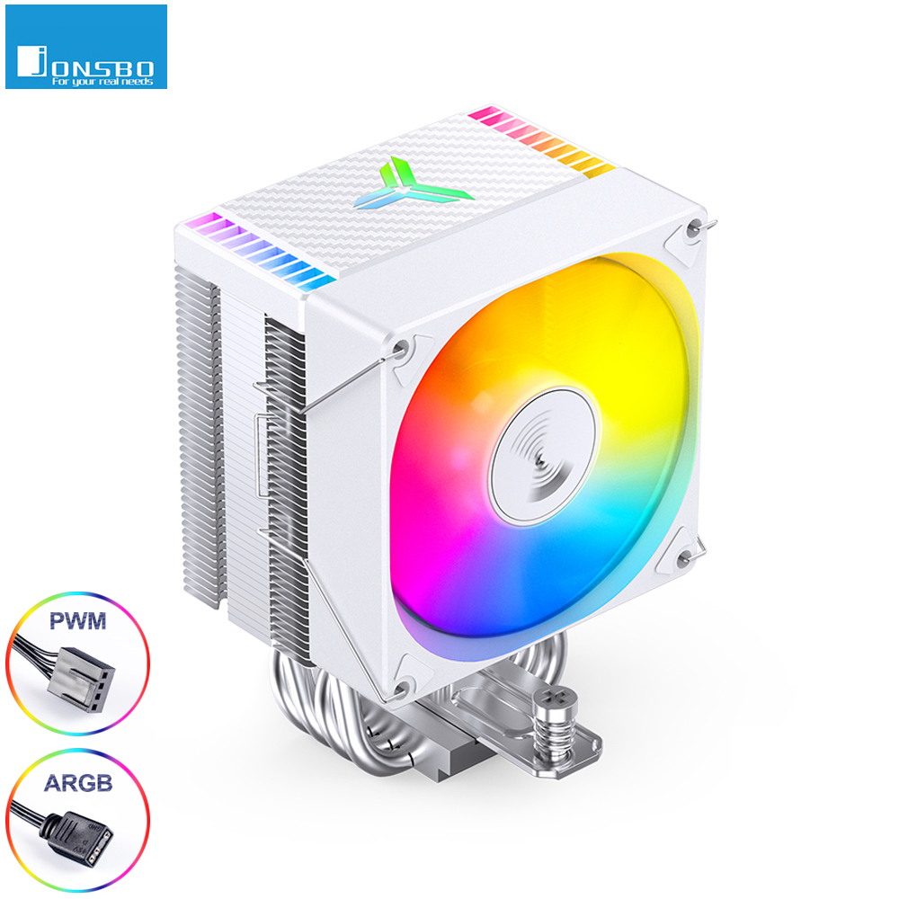 Jonsbo CR1400 EVO ARGB White Black Color CPU Air Cooler 4 Heat Pipes ...