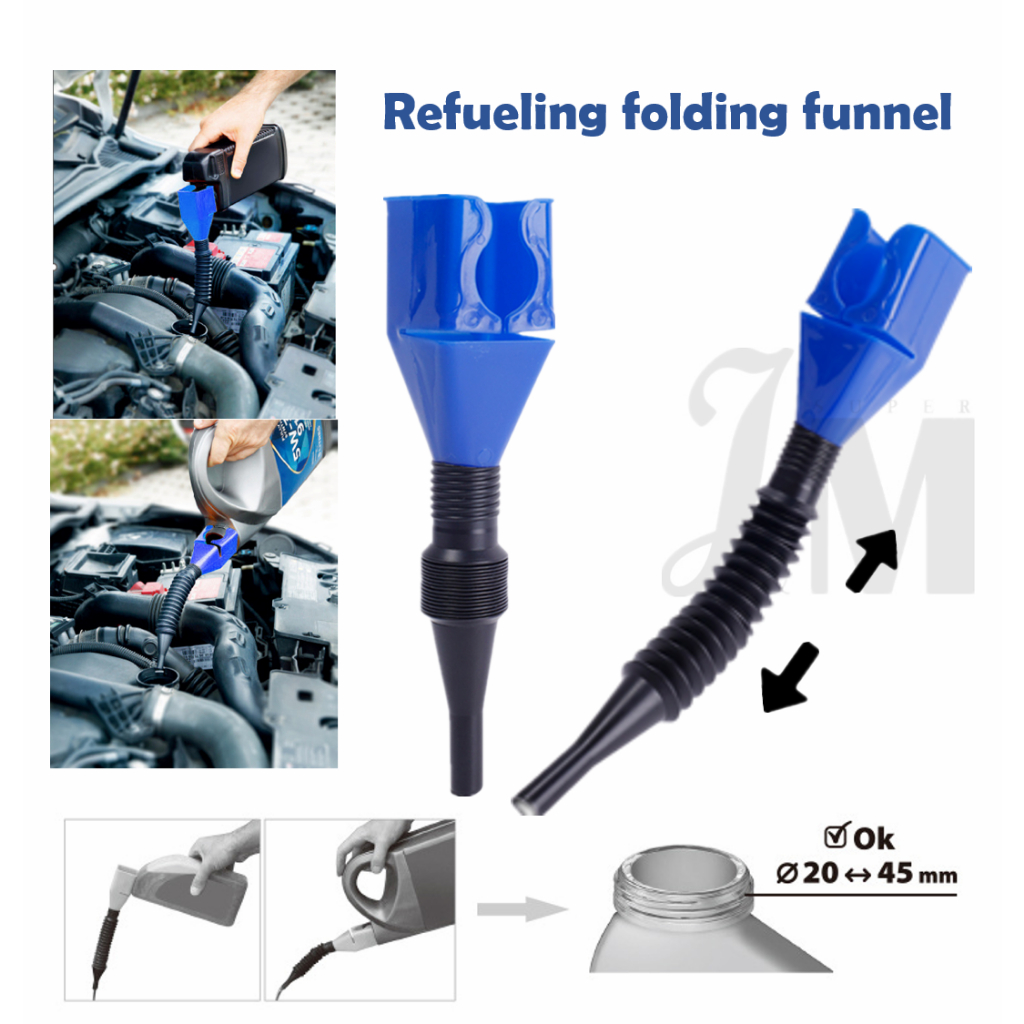 4Pcs Car Oil Funnel Refueling Funnel Gasoline Foldable Engine Oil ...