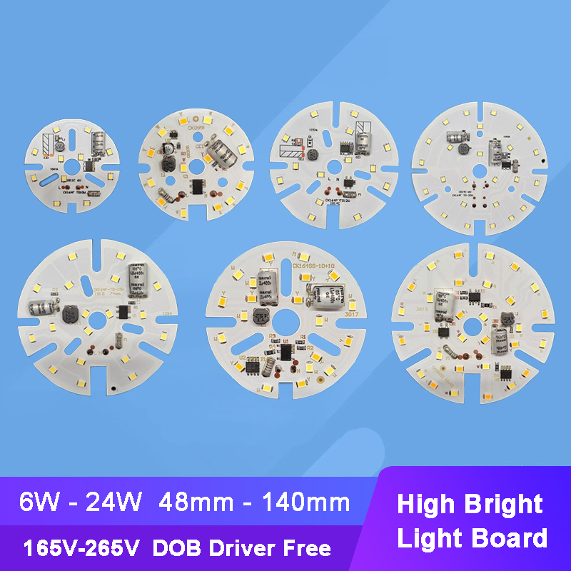 2pcs AC 220V Driver-free DOB Led Chip White Warm 4000K Tri-color Lamp ...