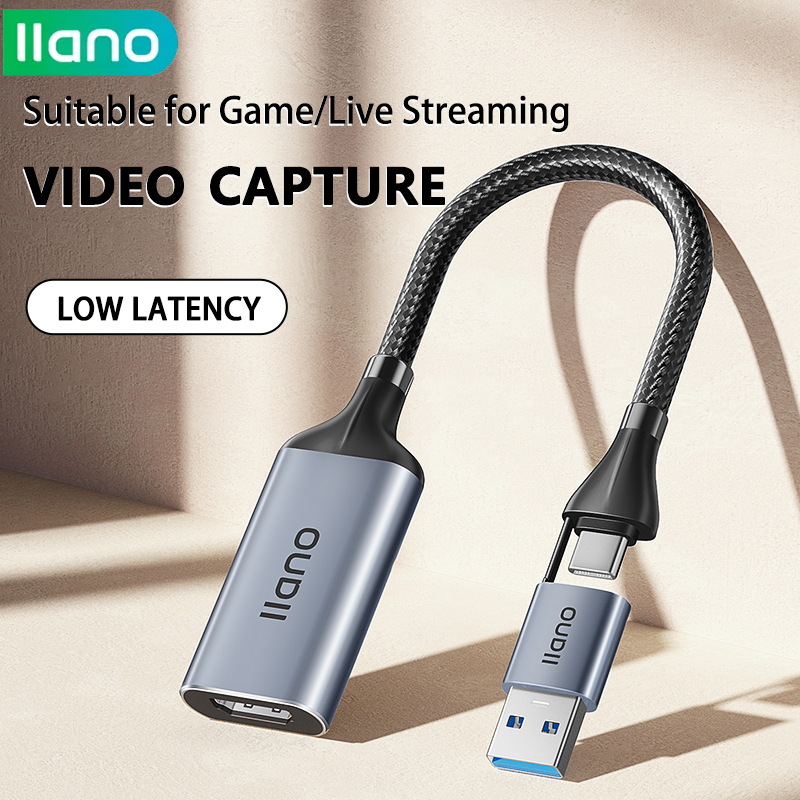 llano 2 in 1 USB/Type-C Video Capture Card Game Live Streaming ...