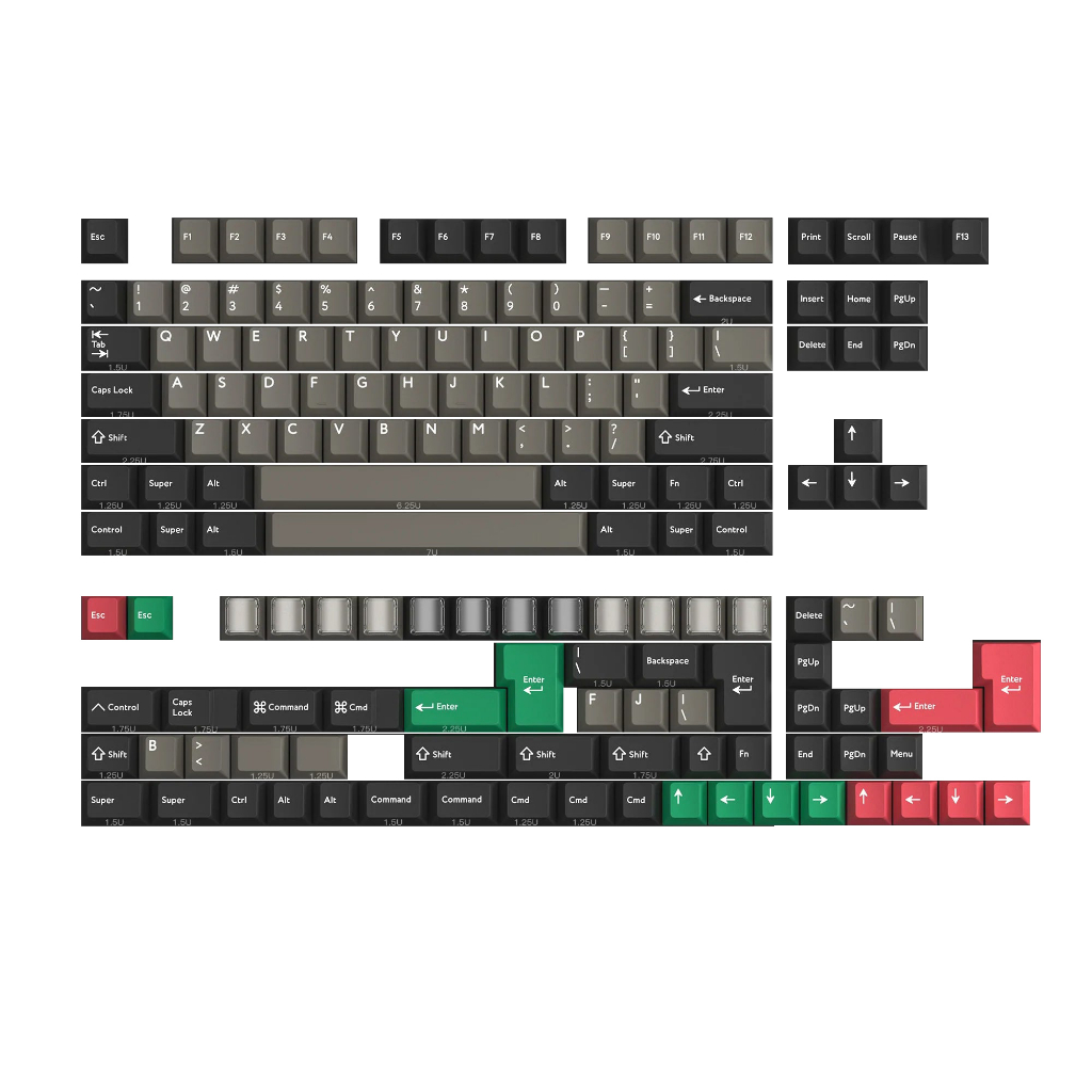 PBTFANS DOLCH Doubleshot Keycaps | Shopee Malaysia