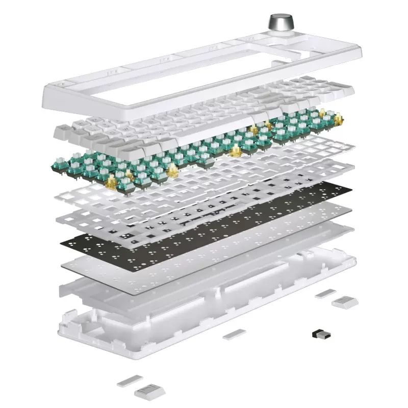 Lychee gaming G66/G66pro g80 pcb g96 pcb mechanical keyboard white ...