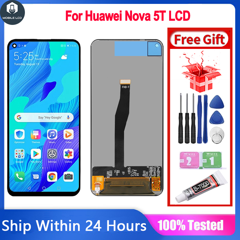 Original LCD With Frame For Huawei NOVA 5T / Honor 20 LCD Screen ...