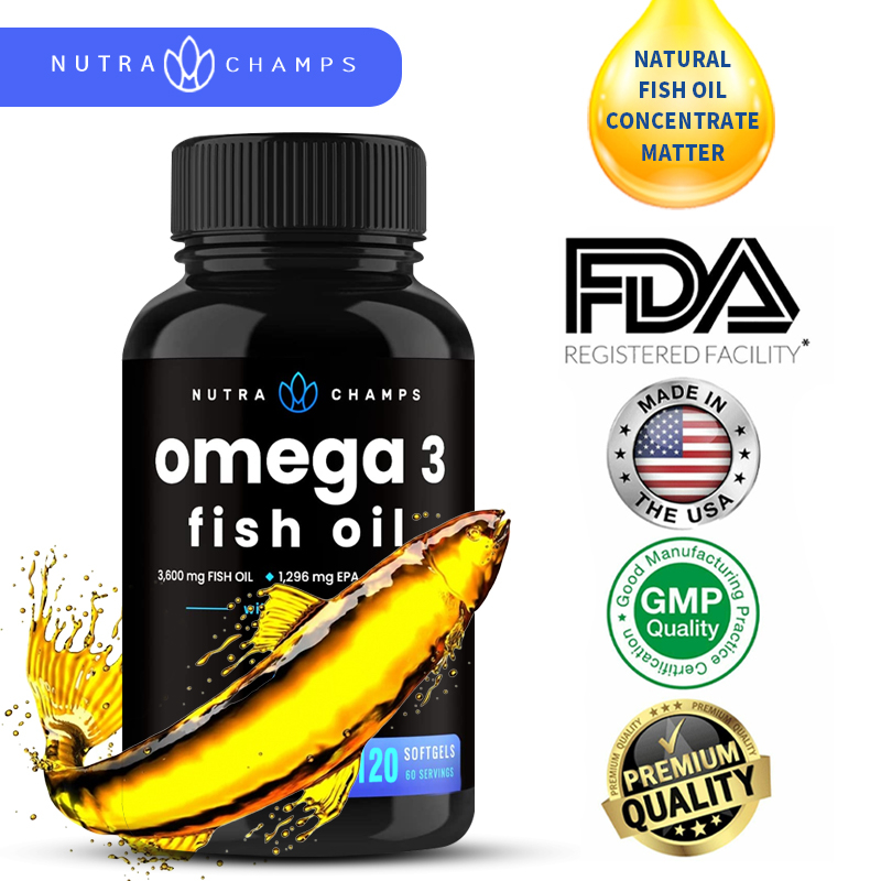 Omega 3 Fish Oil Supplement | High Potency Omega 3 Supplement to ...