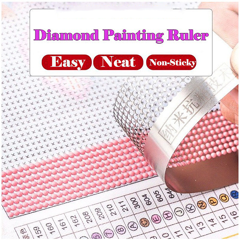 Diamond painting tool paste Diamond Cross embroidery grid ruler dot ...
