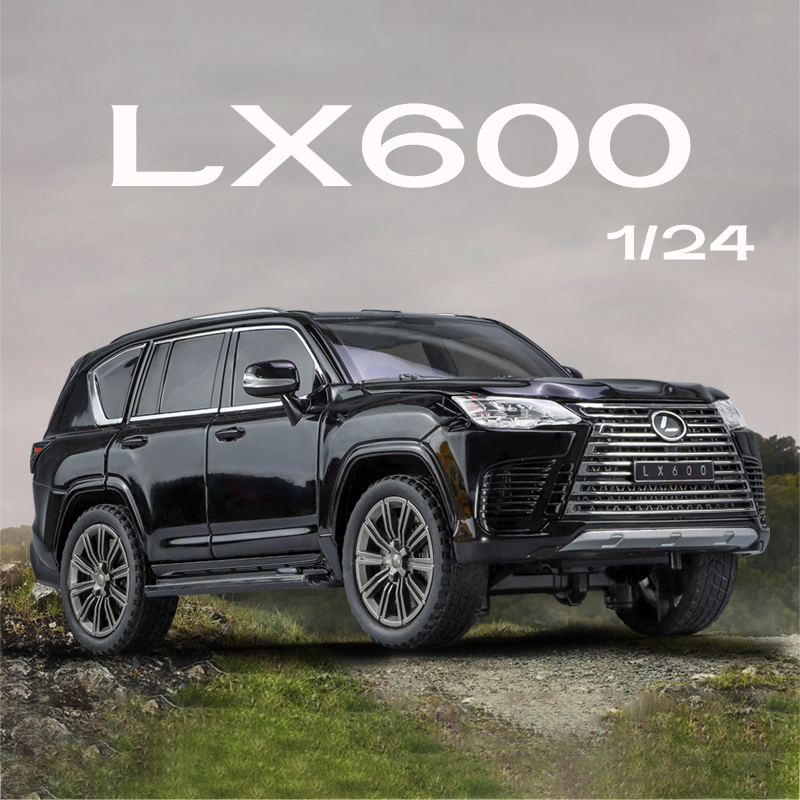 【RUM】1:24 Scale Lexus LX600 Alloy Car Model Light & Sound Effect ...