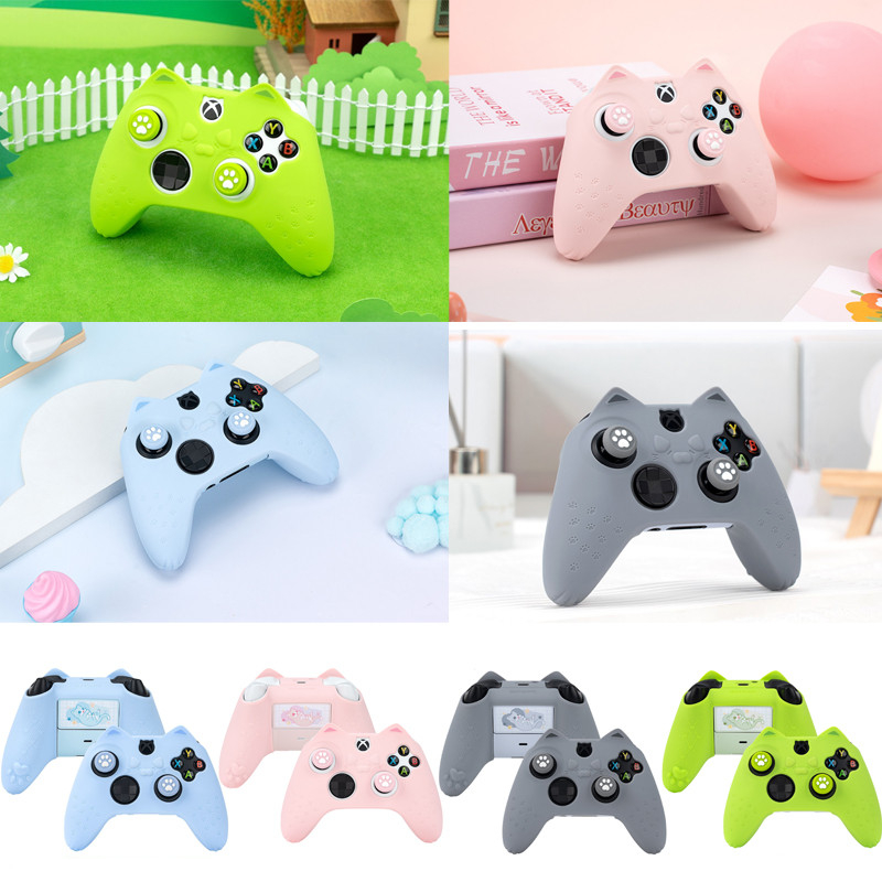 Cute Cat Paw Silicone Soft Protector Sticker Skin For Xbox Series X/S ...